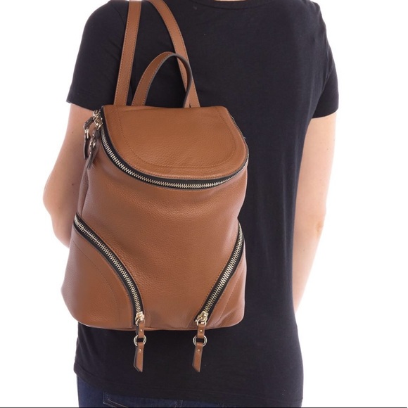 Vince Camuto | Bags | Rare Vince Camuto Katja Leather Backpack Dark Rum ...